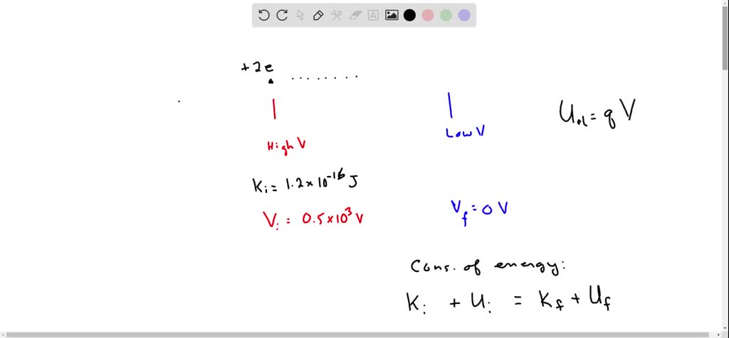 ⏩SOLVED:A helium nucleus (charge +2 e ) moves through a potential ...