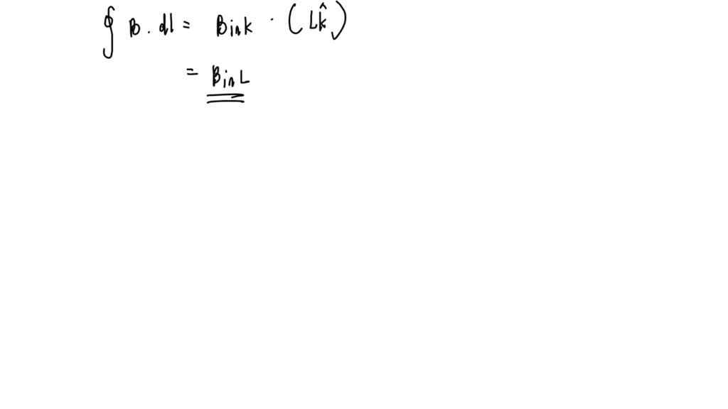Use Ampère's law to calculate the magnetic field 𝐁 inside a solenoid ...