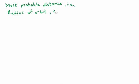 SOLVED: What is the most probable distance for a 1s electron in Li^2 ...