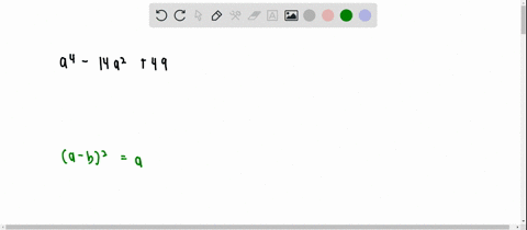 SOLVED:Use a special-product rule to factor each perfect-square ...