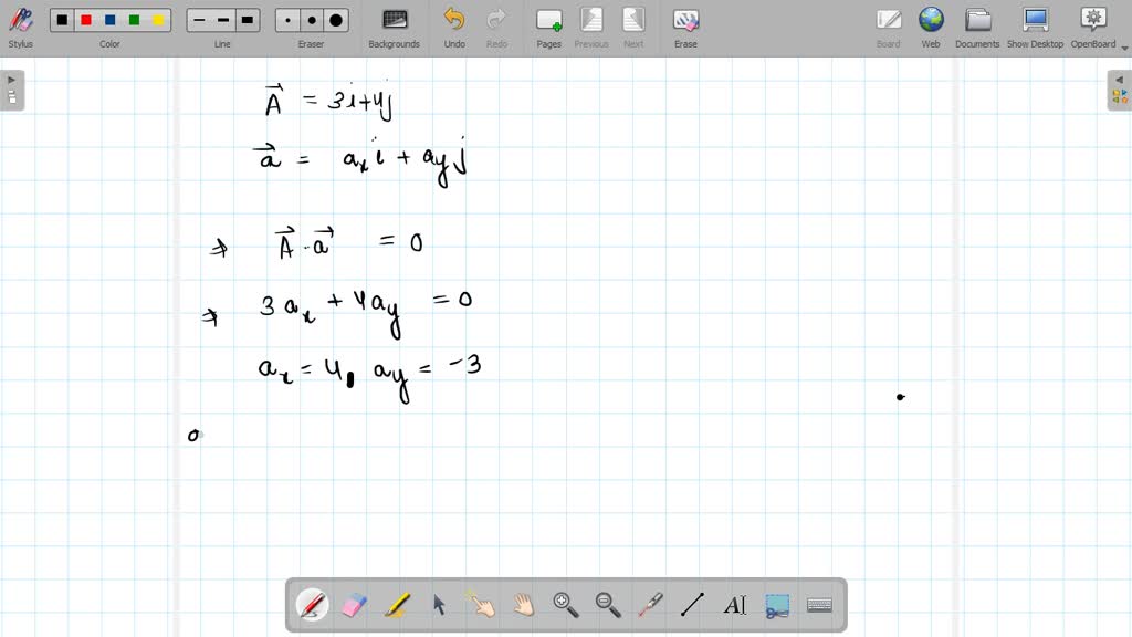 Perpendicular unit vectors ^* Given vector 𝐀=3 𝐢̂+4 𝐣̂-4 𝐤̂, (a) find a ...