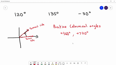 SOLVED:If the given angle is in standard position, find two positive ...