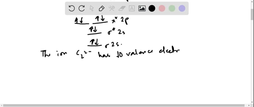 SOLVED: Calcium carbide, CaC2, contains the acetylide ion, C2^2 ...