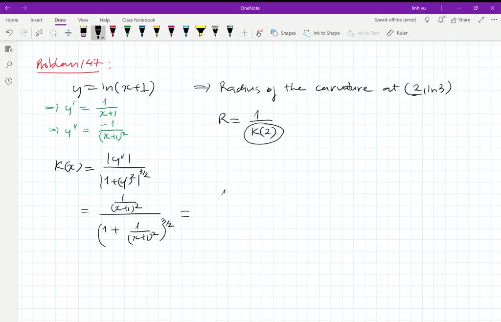 SOLVED:Find the arc length of the curve on the given interval.Find the radius of curvature of y ...
