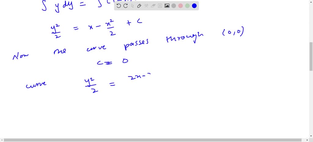 SOLVED:A curve C passes through origin and has the property that at each point (x, y) on it, the ...