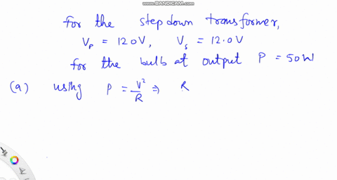 SOLVED:The primary coil of a transformer is connected to a 120 V wall ...