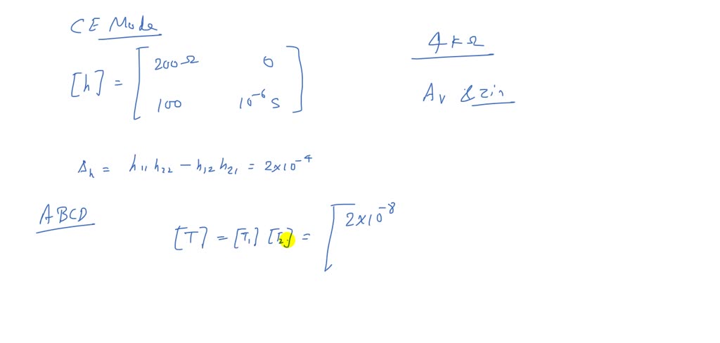 Sketch the h-parameter equivalent circuit for a two-stage common ...
