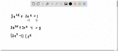 SOLVED:Find the solution of the exponential equation, as in Example 1 ...