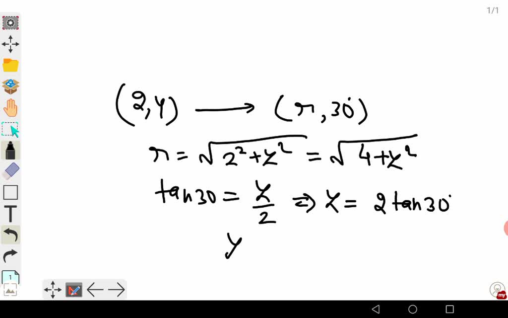 SOLVED If The Cartesian Coordinates Of A Point Are Given By 2 Y And