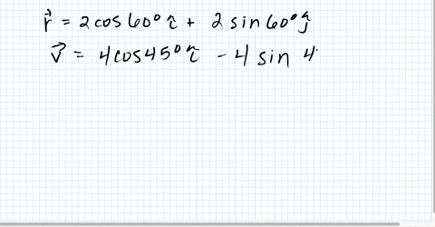SOLVED:At a certain instant, the particle of mass m has the position and velocity shown in the ...