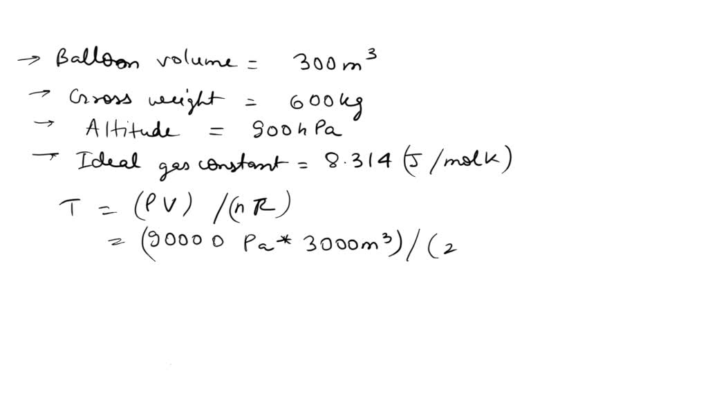 Typical hot air balloons used on sightseeing flights attain volumes of ...