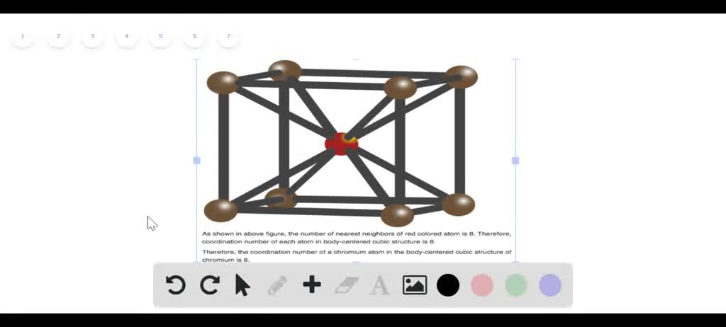 What is the coordination number of a chromium atom in the body-centered ...