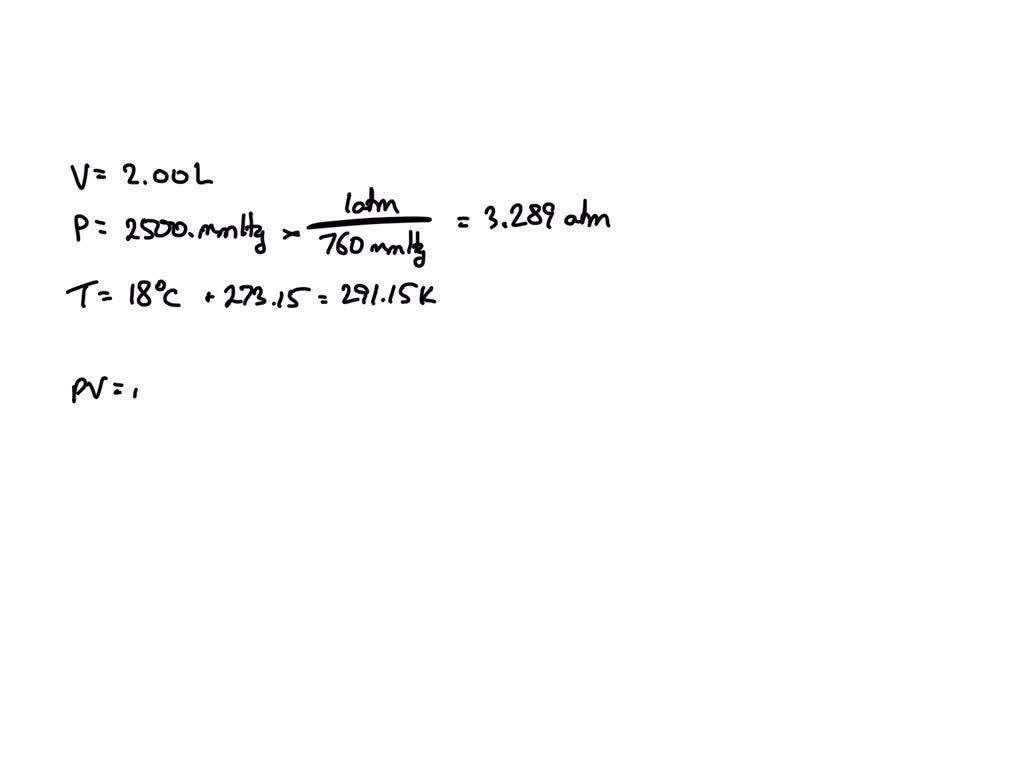 ⏩SOLVED:A 2.00 - L container is filled with methane gas, CH4, at a ...