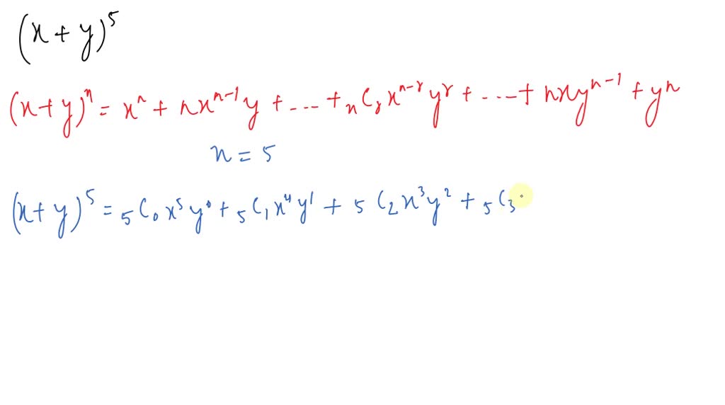 Solved Expanding An Expression In Exercises 19 40 Use The Binomial Theorem To Expand And