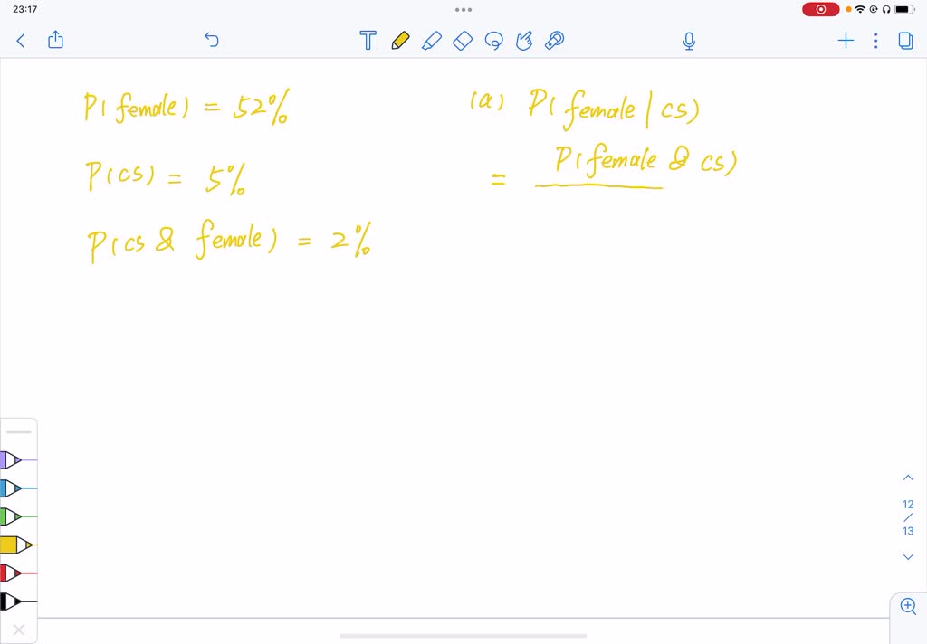 SOLVED Fifty two Percent Of The Students At A Certain College Are 