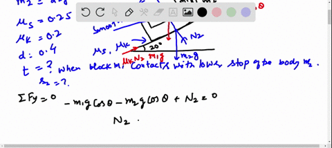SOLVED:The system is released from rest in the configuration shown at time t=0 . Determine the ...