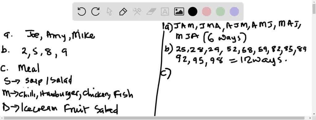 SOLVED:Use an organized list or a tree diagram to identify the possible ...