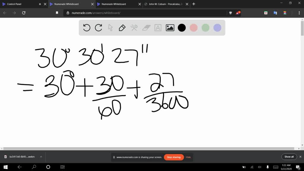 SOLVED:Convert from DMS (degree/minute/seconds) notation to decimal ...