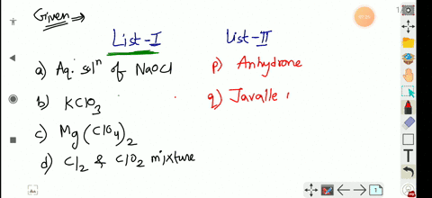 ⏩SOLVED:Match the following List-I List-II (a) Aqueous… | Numerade