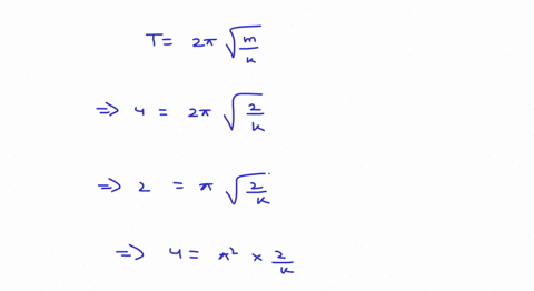 SOLVED:A body of mass 2 kg suspended through a vertical spring executes ...