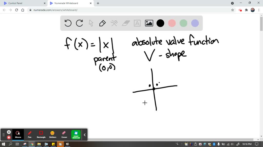 ⏩SOLVED:(GRAPH CANT COPY) Which one is the graph of f(x)=|x| ? On… | Numerade