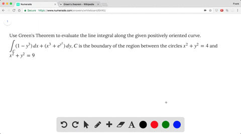 SOLVED:Use Green's Theorem to evaluate the line i…