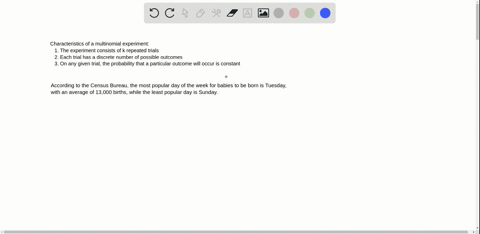 SOLVED:Verify that Applied Example 11.3, "Birth Days" (p. 554), is a ...