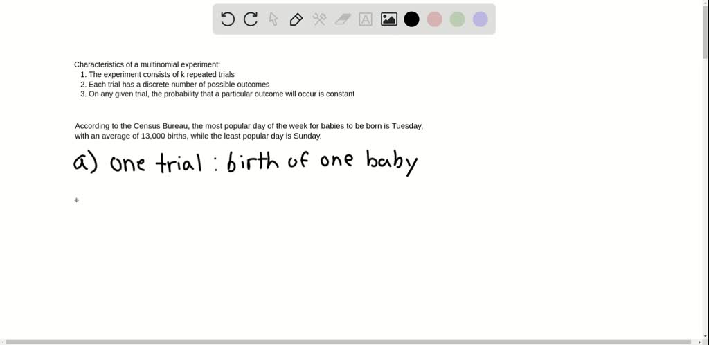 SOLVED:Verify that Applied Example 11.3, "Birth Days" (p. 554), is a ...