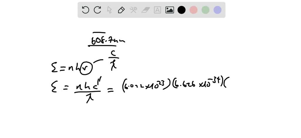 An einstein is 1 mol of photons. Derive an expression for the energy in ...