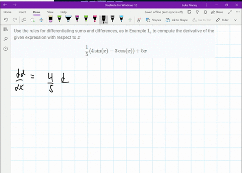 SOLVED:Use the rules for differentiating sums and differences, as in Example 1, to compute the ...