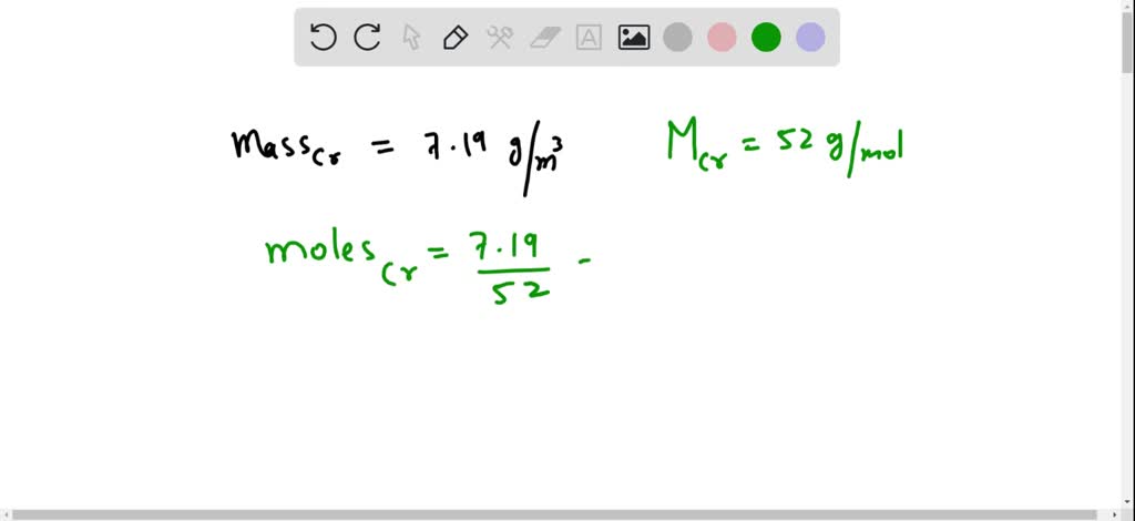 SOLVED:Calculate the number of atoms per cubic meter in Cr.