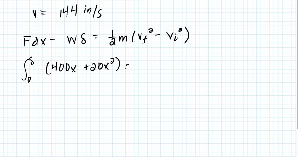 SOLVED:A nonlinear automobile spring is tested by having a 150 -lb ...