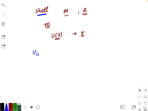 ⏩SOLVED:A shell of mass M and radius R has a point mass m placed at ...
