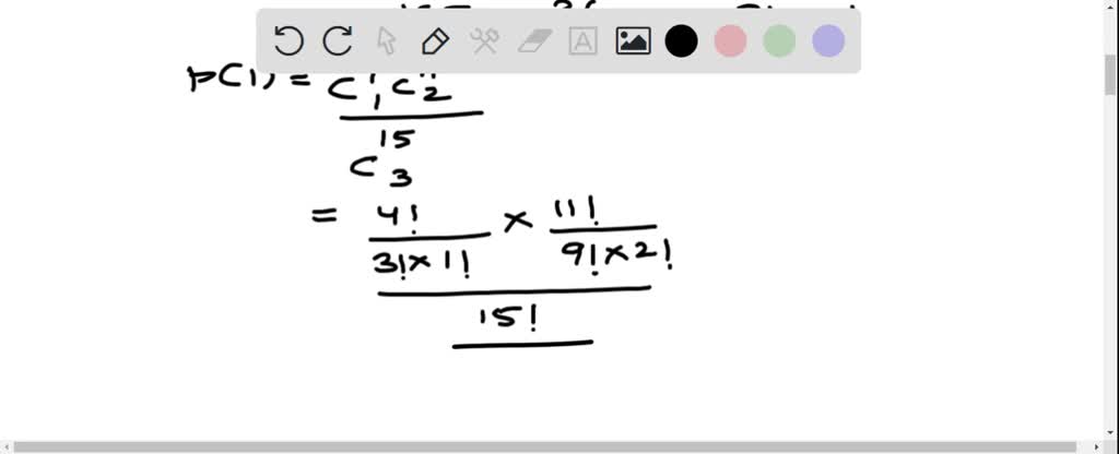 SOLVED:Let x be a hypergeometric random variable with N=15, n=3, and M=4. Use this information ...
