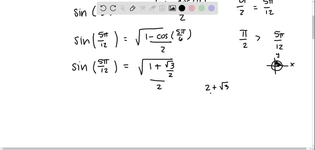 Use the half-angle formulas to solve the given pr…