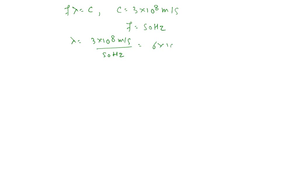 SOLVED:The U.S. Navy uses extremely low frequency electromagnetic waves to communicate with ...