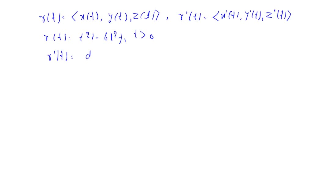 SOLVED:The graph of every vector-valued function 𝐫(t) is a curve in the ...