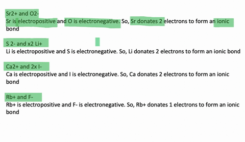 SOLVED:Write the Lewis structure for each ionic compound. (a) SrO (b ...