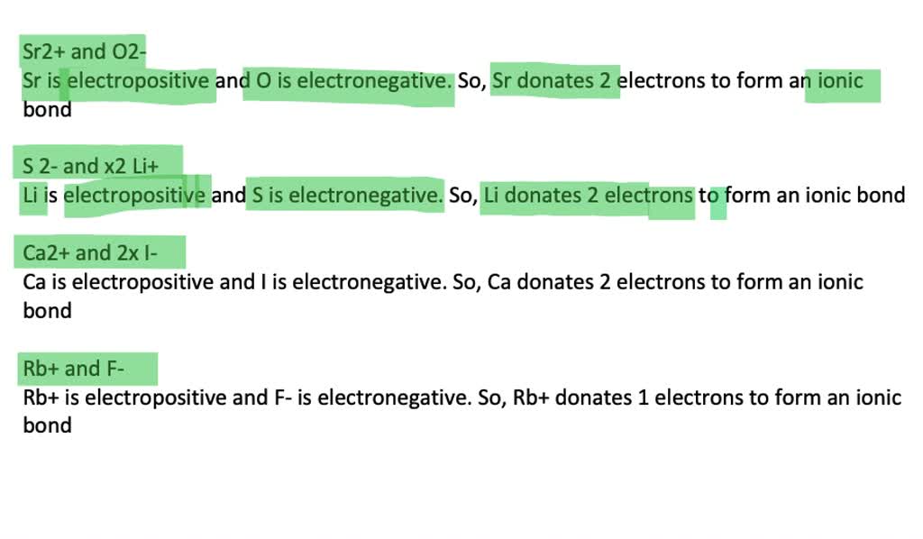 SOLVED:Write the Lewis structure for each ionic compound. (a) SrO (b ...