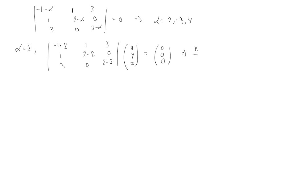 SOLVED:Find the eigenvalues and eigenvectors of the following matrix ...