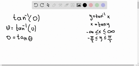 SOLVED:In Problems 7–18, find exact values without using a calculator tan^-1 0