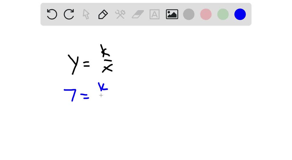 SOLVED:Find a mathematical model that represents the statement. (Determine the constant of ...
