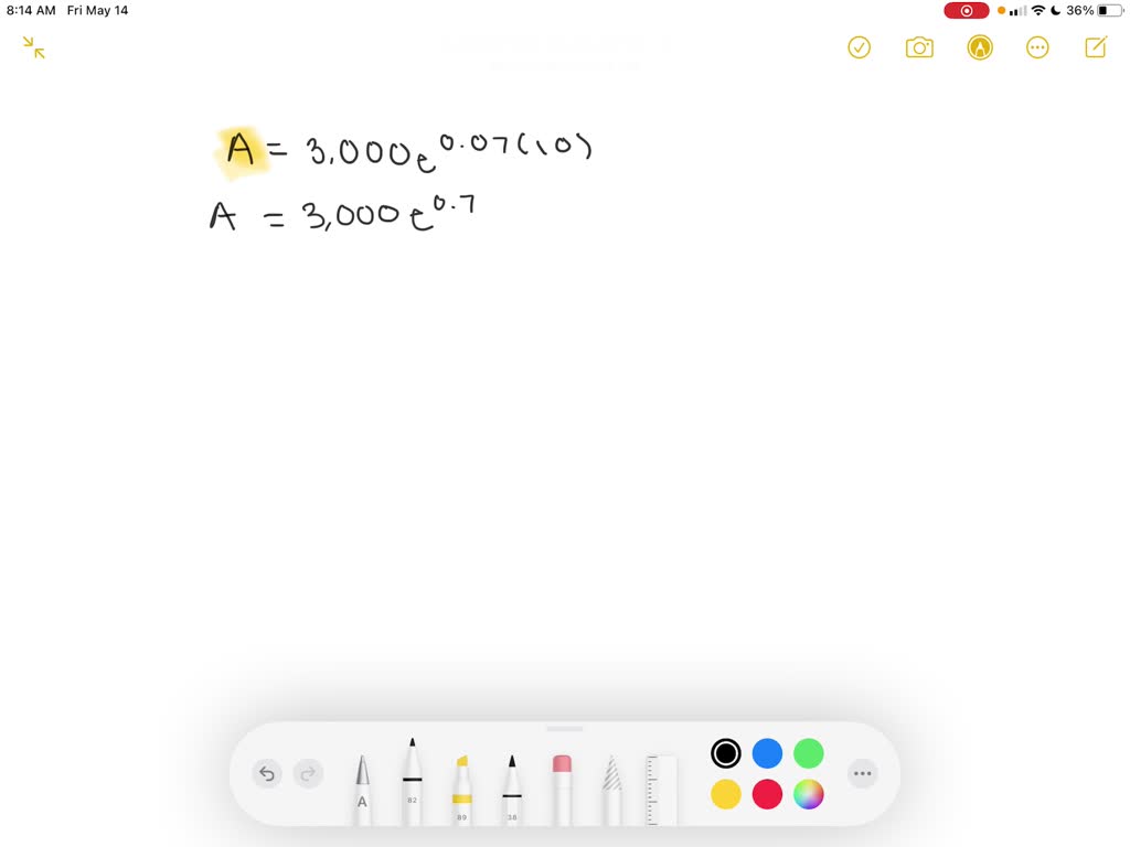 SOLVED Solve For The Variable To Two Decimal Places A 3 000 E 0 07 10 
