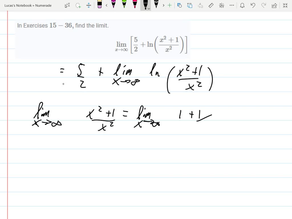 SOLVED:Using Properties of Limits lnExercises 25-36, find the limit ... SOLVED:Using Properties of Limits lnExercises 25-36, find the limit ...