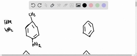 Draw structures of the following compounds: a. para-toluidine b. meta ...
