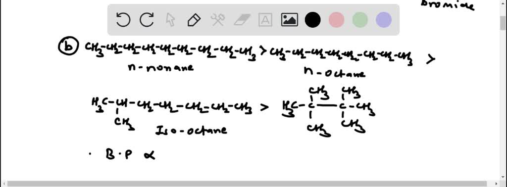 SOLVED:List the following compounds in order of decreasing boiling point: