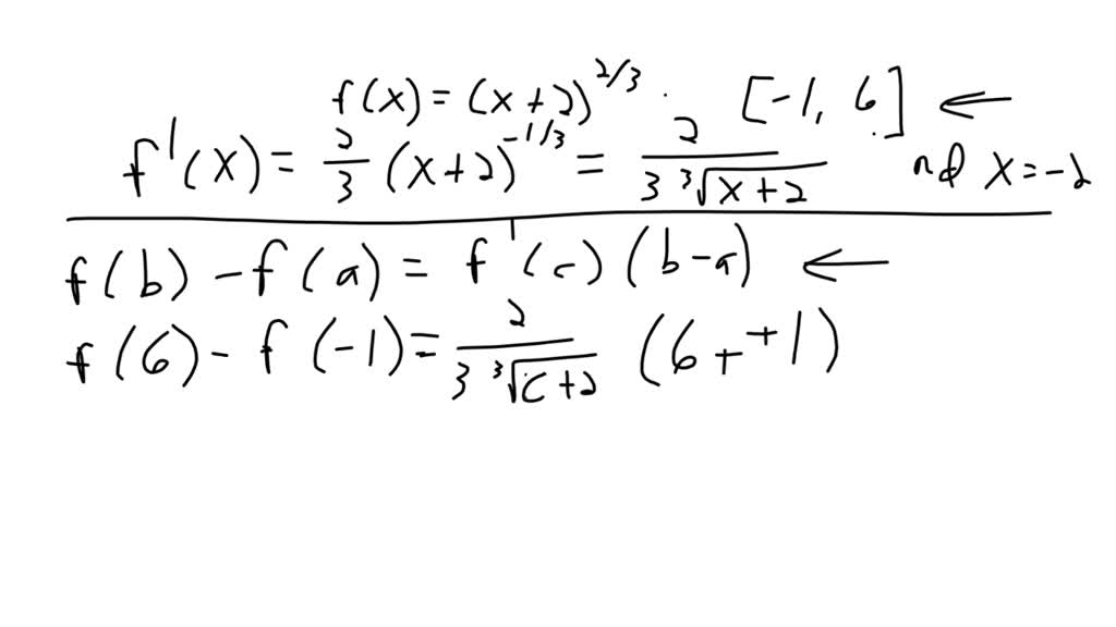 ⏩SOLVED:Determine whether f satisfies the hypotheses of the mean… | Numerade
