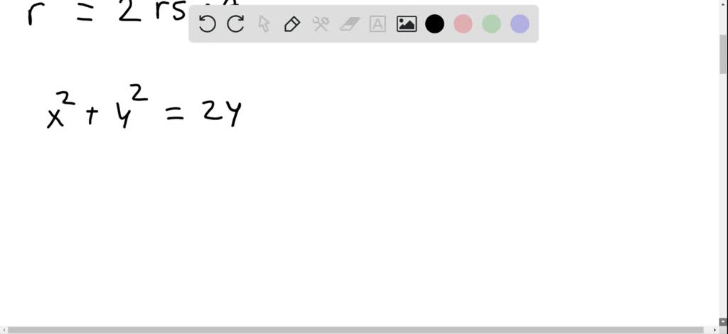 SOLVED:Rewrite the equation in r and θas an equivalent equation in x ...