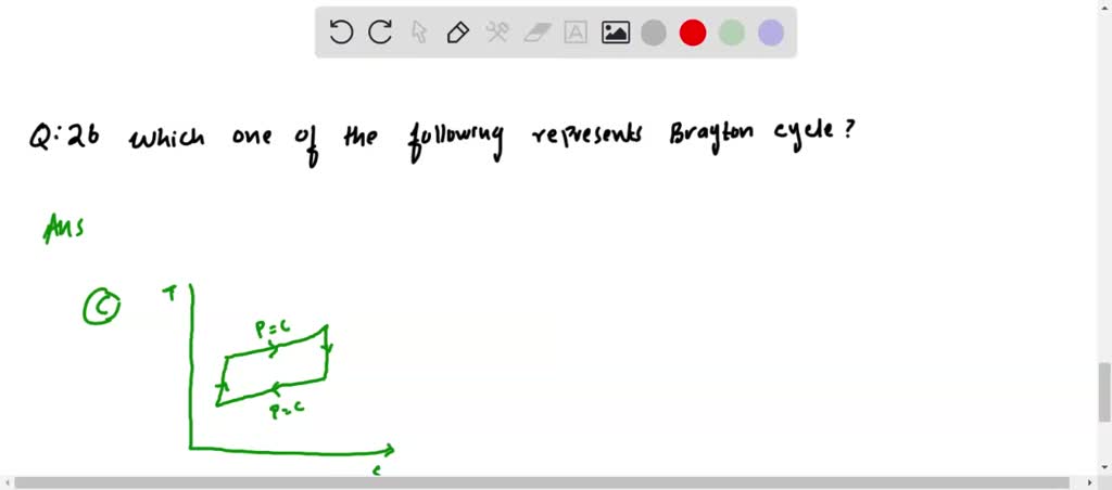 The Brayton cycle is known as the constant A-pressure cycle. B ...