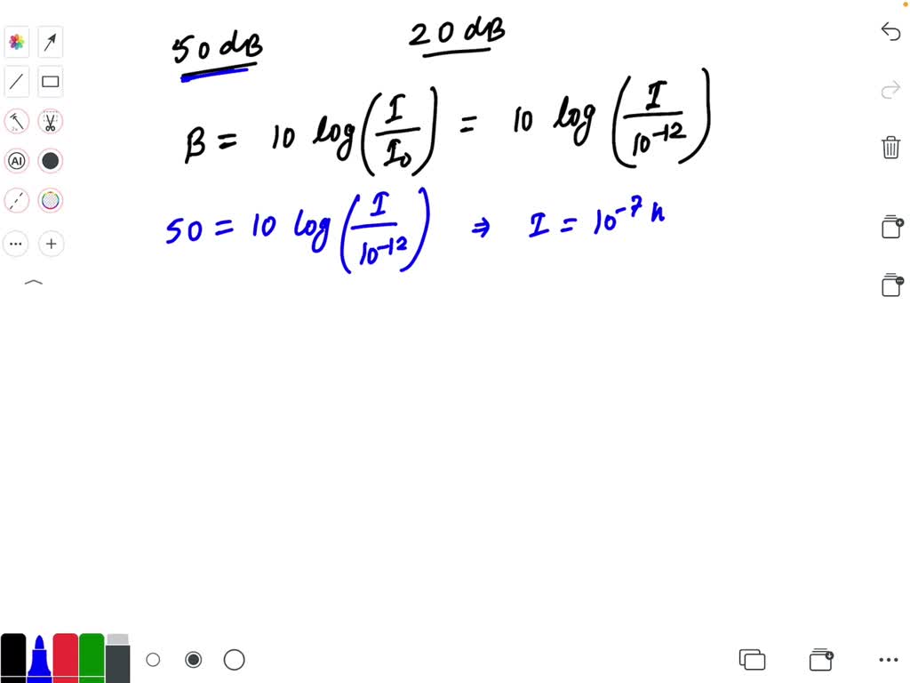 ⏩SOLVED:A sound level of 50 decibels is a) 2.5 times as intense as a ...